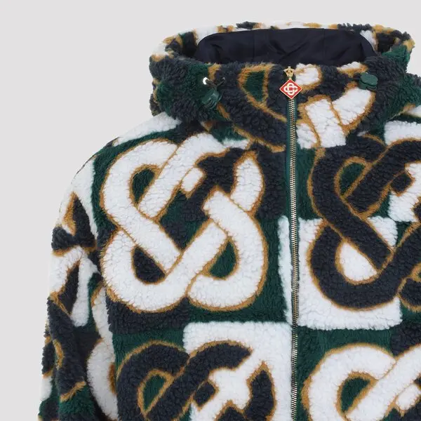 Casablanca Check Monogram Fleece Jacket - Multicolor
