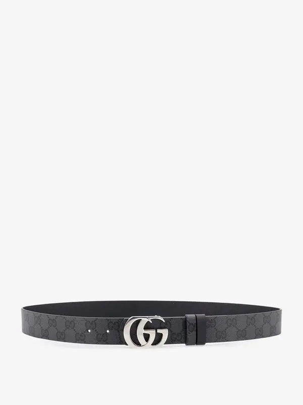 Gucci Gg Marmont Reversible Leather Belt - Black