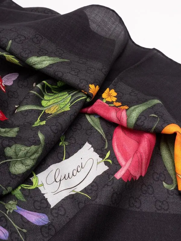 Gucci Flora` Foulard - Multicolor
