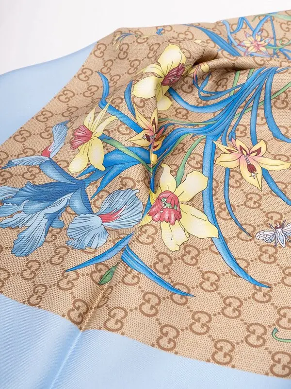 Gucci Flora` Foulard - Multicolor