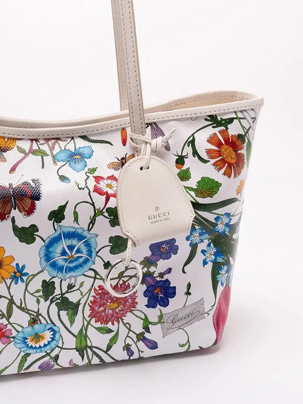Gucci Floral Print Canvas Tote Bag - Multicolor
