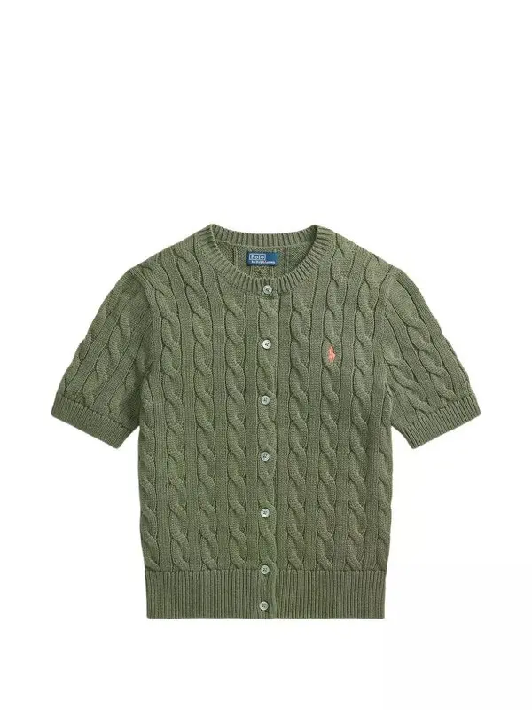 Polo Ralph Lauren Cable-knit Cotton Cardigan - Green