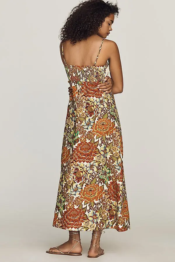 ALEMAIS Lana Len Midi Dress