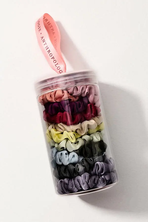 PONY Set Of 15 Canister Hair Scrunchies - Assorted