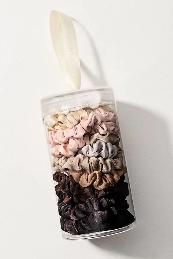PONY Set Of 15 Canister Hair Scrunchies - Neutral