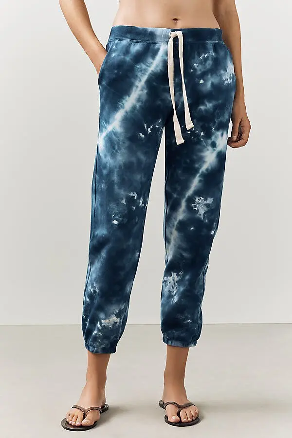 Electric & Rose Tie-dye Drawstring Cotton Blend Joggers