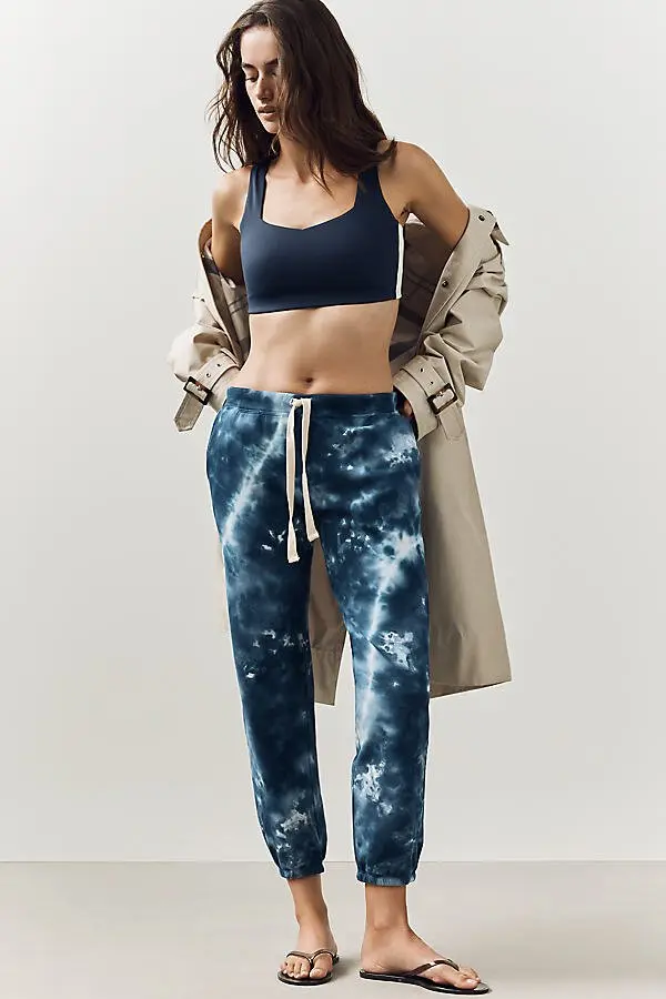 Electric & Rose Tie-dye Drawstring Cotton Blend Joggers