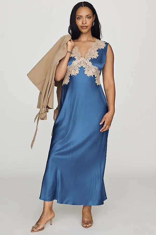 Rixo Lysandra Lace Slip Dress