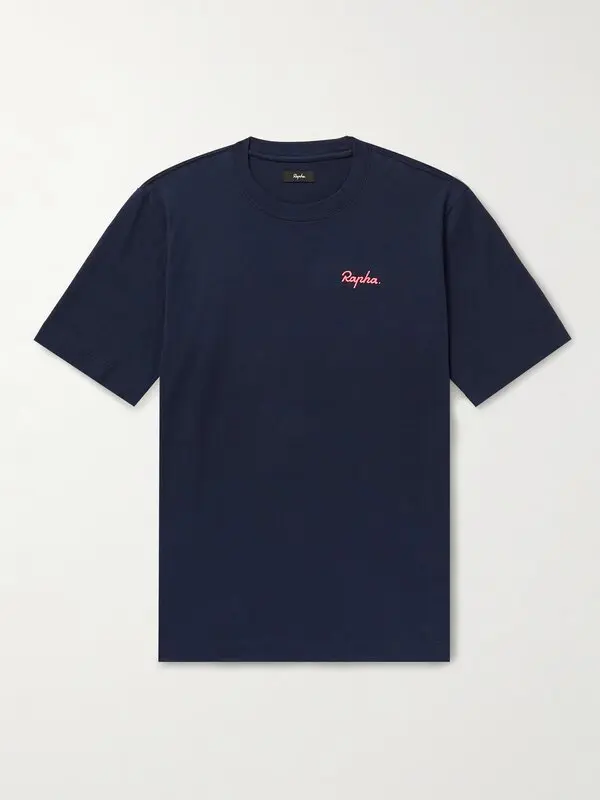 Rapha Logo-embroidered Cotton-jersey T-shirt