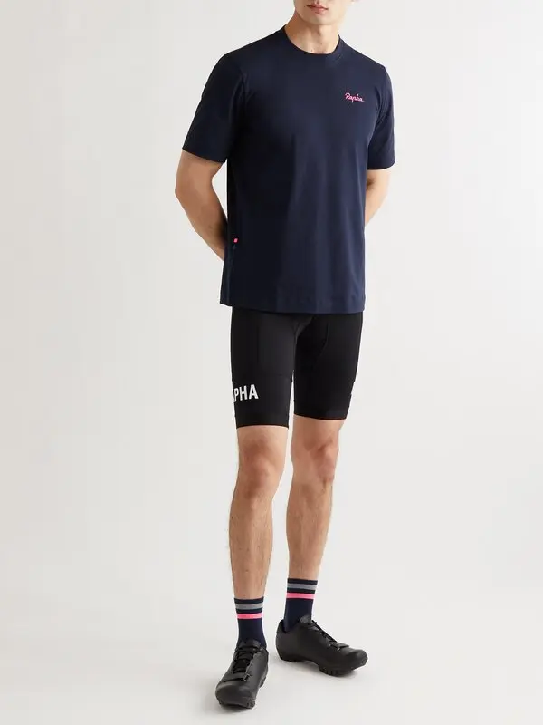 Rapha Logo-embroidered Cotton-jersey T-shirt