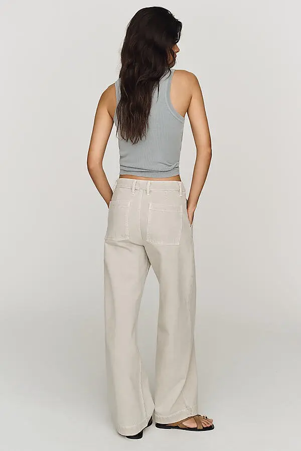 FRAME Bow Cargo High Rise Barrel Jeans