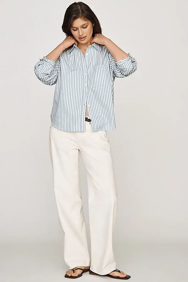 FRAME The Saturday Low Rise Straight Jeans - Shell