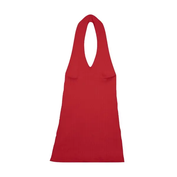 MARIANNE BY MARIE JORDANE Edie Open-back Pointelle Midi Dress - Red