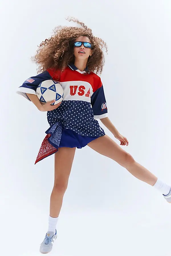 Free People Usa Graphic Jersey With Retro Appeal