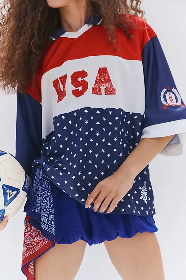 Free People Usa Graphic Jersey With Retro Appeal
