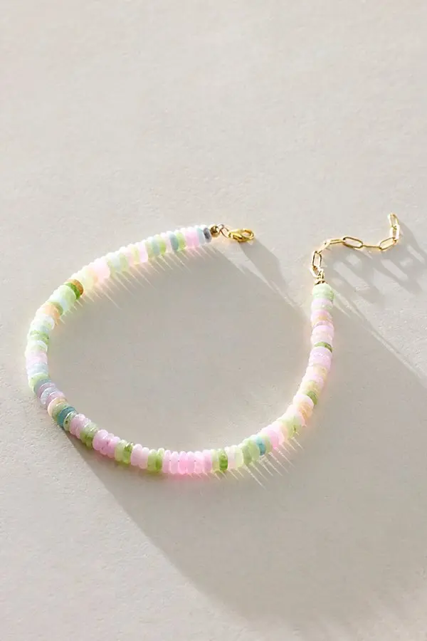 ALV Anguilla Beaded Anklet - Spring