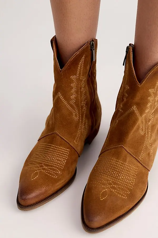 Free People Asher Western Ankle Boots