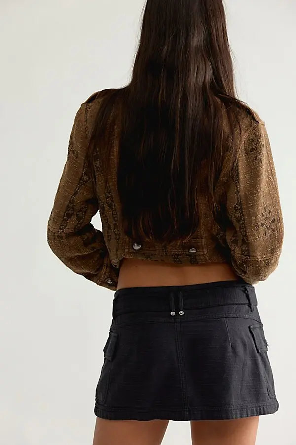 Free People Arenal Mini Skirt - Black