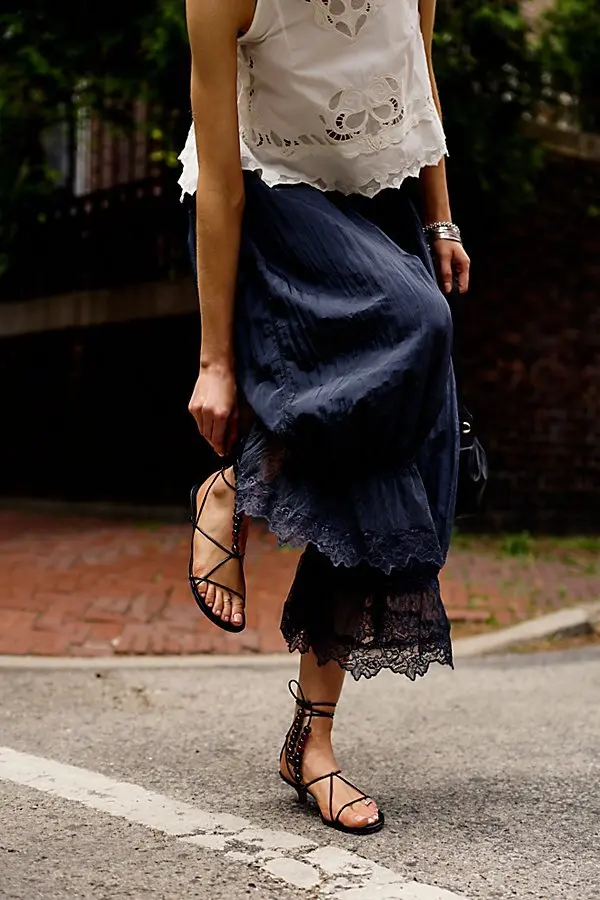 VICENZA Paradiso Wrap Heels - Black