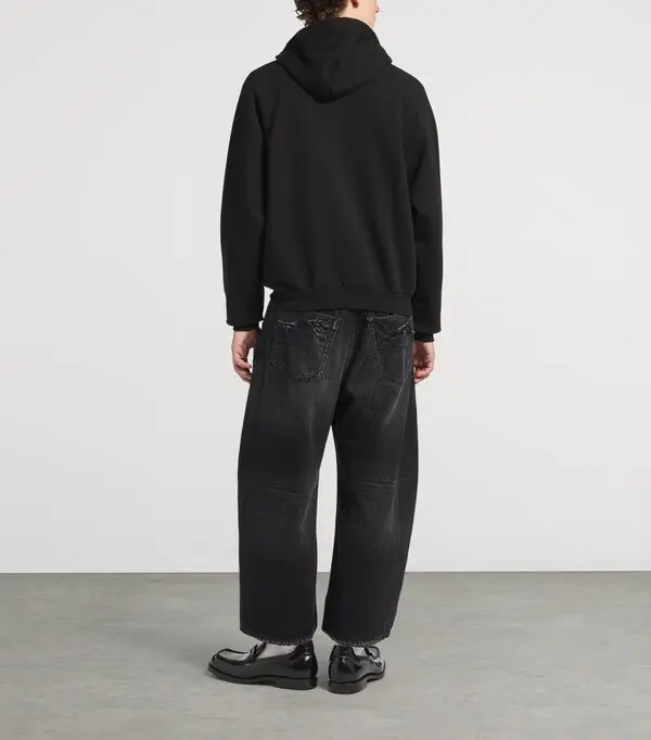 Balenciaga Cotton Graphic Print Hoodie