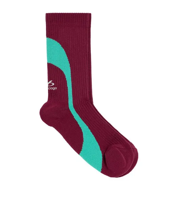 Balenciaga Wave Print Socks