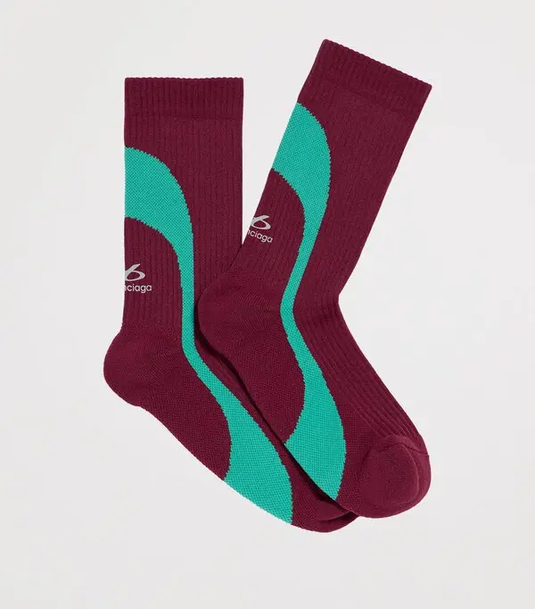 Balenciaga Wave Print Socks