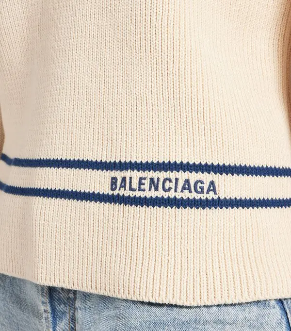Balenciaga Cotton Striped Sweater