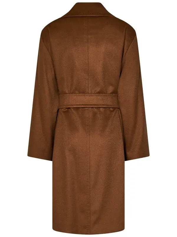 Max Mara Belted Long-sleeved Coat