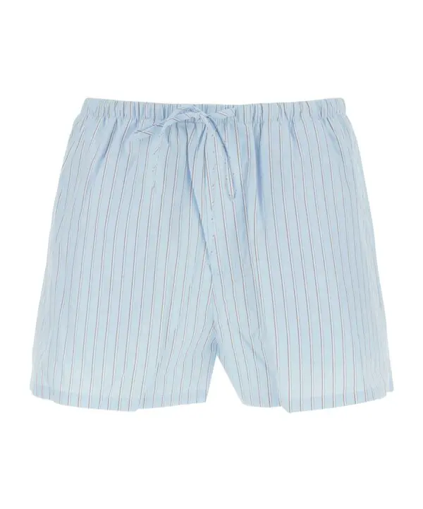 DUNST Pajama Mini Striped Drawstring Shorts