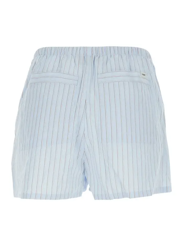 DUNST Pajama Mini Striped Drawstring Shorts