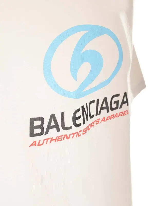 Balenciaga Logo Printed Crewneck T-shirt