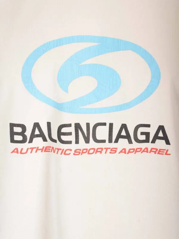 Balenciaga Logo Printed Crewneck T-shirt