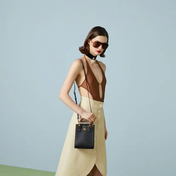 Gucci Bamboo Handle Tote Bag