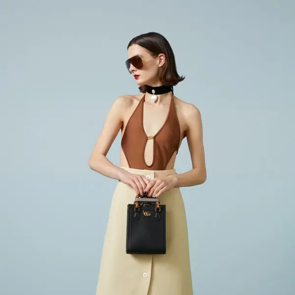Gucci Bamboo Handle Tote Bag