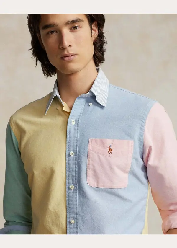 Polo Ralph Lauren Logo Embroidered Colourblock Shirt