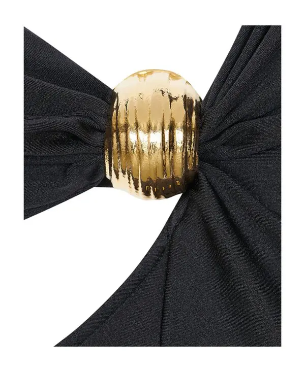 Saint Laurent Cut-out One-shoulder Jumpsuit