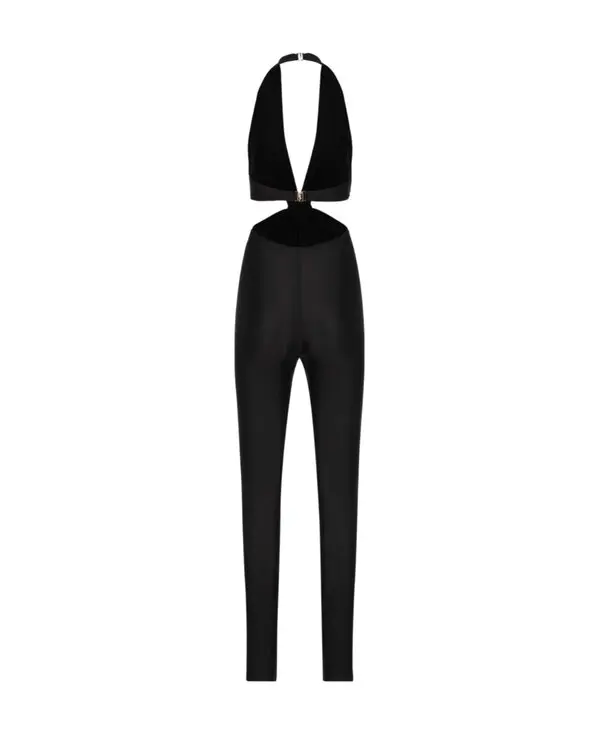 Saint Laurent Cut-out Halterneck Jumpsuit