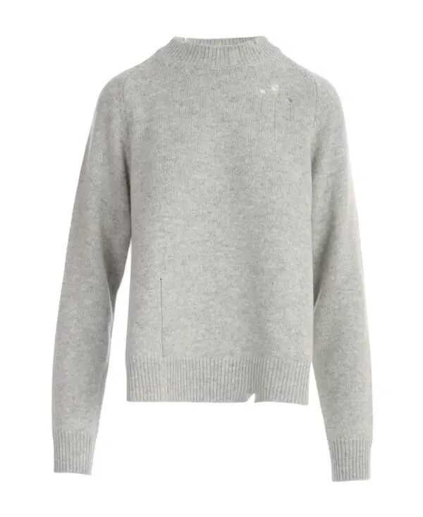 MAISON MARGIELA Distressed Knit Jumper - Gray