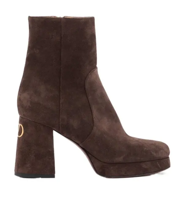 Valentino Garavani Fawcette Zip-up Ankle Boots - Black