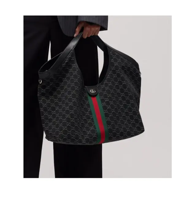 Gucci Giglio Large Tote Bag - Black