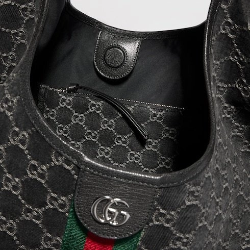 Gucci Giglio Large Tote Bag - Black