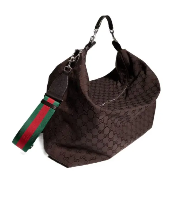 Gucci Brera Large Crossbody Bag - Dark Brown