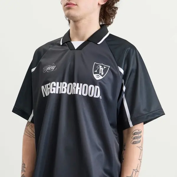 NEIGHBORHOOD Graphic Piqué Knit Sports Jersey