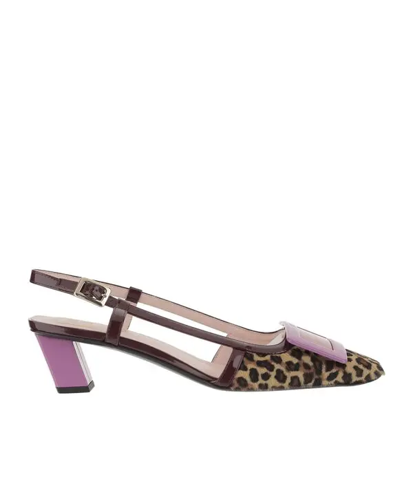 ROGER VIVIER Belle Vivier Slingback Pumps In Leather