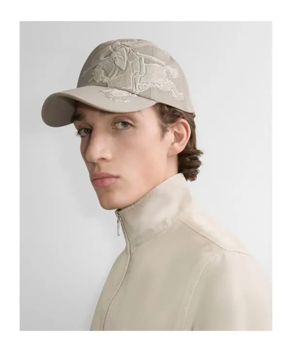 Burberry Baseball Cap With Equestrian Rider Graphic