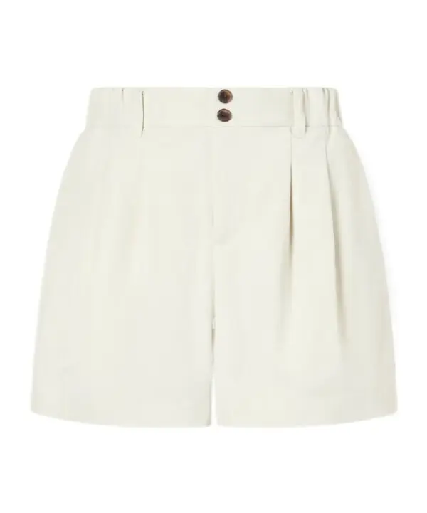 Varley Tansy Pleated Shorts - Ivory