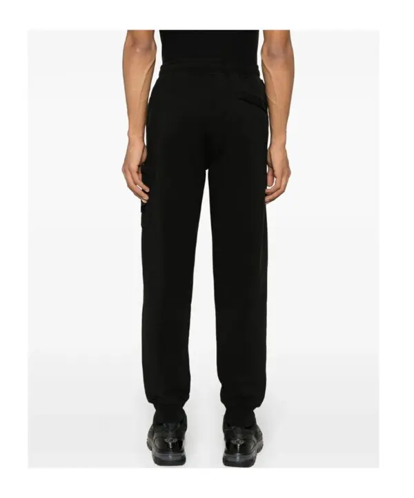 Stone Island Compass-applique Cotton Track Pants