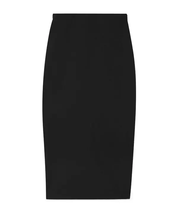 Max Mara Brandy Knitted Midi Skirt - Black