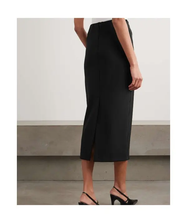 Max Mara Brandy Knitted Midi Skirt - Black