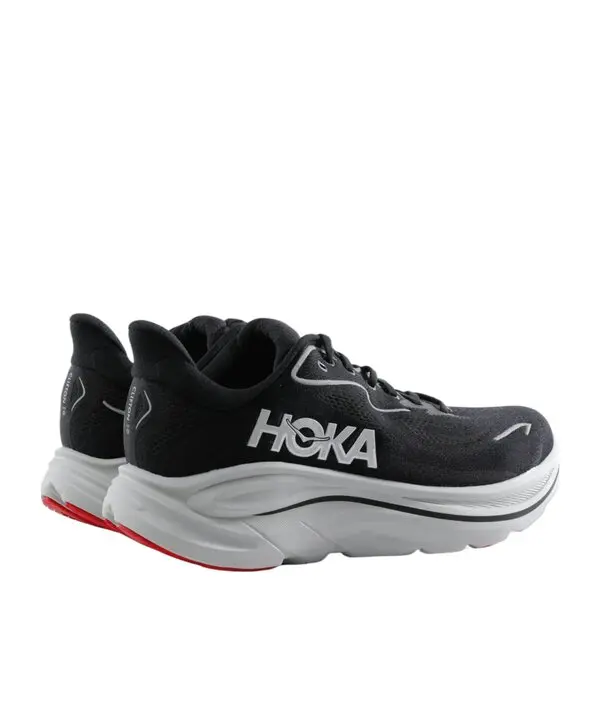 Hoka One One Clifton 10 Lace-up Sneakers - Black/silver